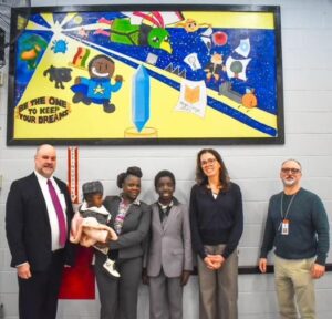 Selden Middle School student completes his inspirational mural – Middle ...